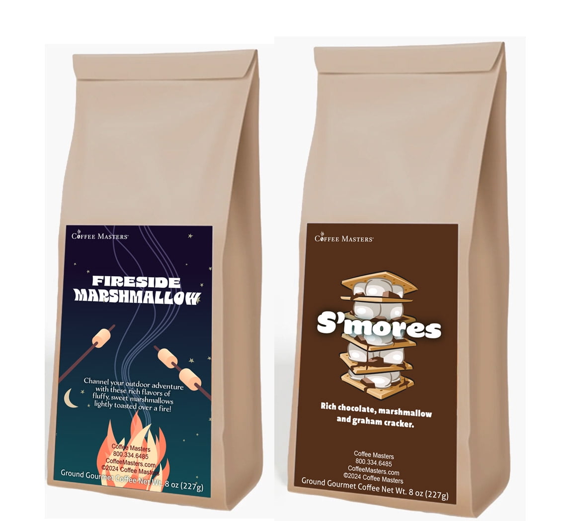 Coffee Masters Campfire Coffee Sampler - Fireside Marshmallow and S ...