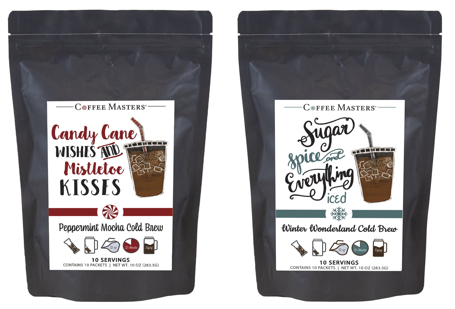 Coffee Masters Christmas Cold Brew Coffee Sampler - Winter Wonderland ...