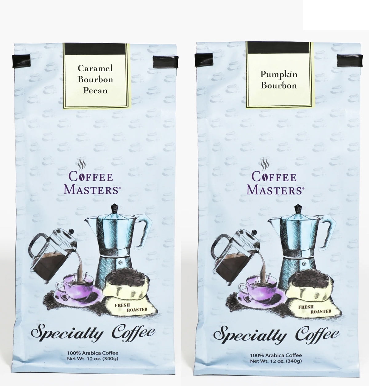 Coffee Masters Fall Bourbon Coffee Sampler -Pumpkin Bourbon and Caramel ...