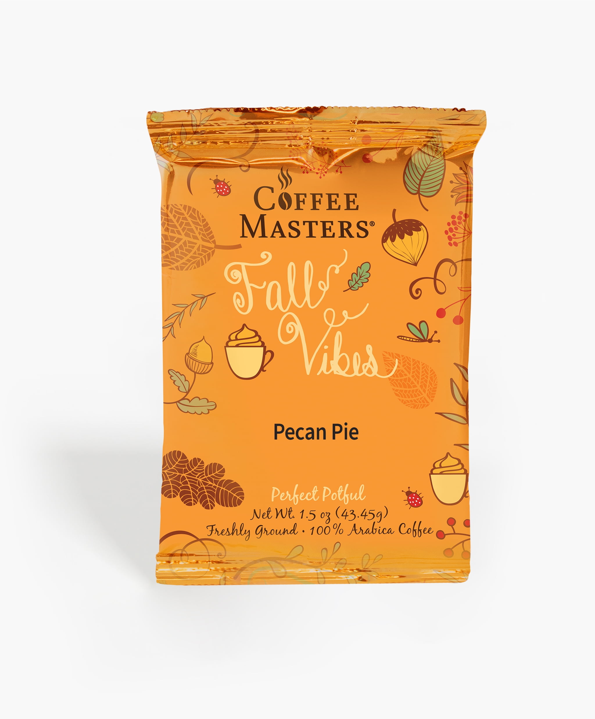 Coffee Masters Pecan Pie Fall Perfect Potfuls 1.5 oz Ground Coffee ...