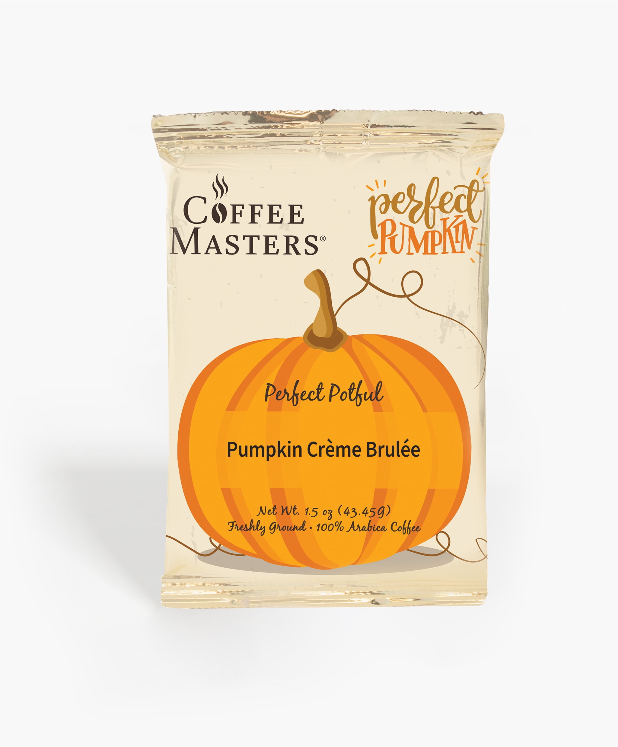 Coffee Masters Pumpkin Crème Brulee Fall Perfect Potfuls 1.5 oz Ground ...