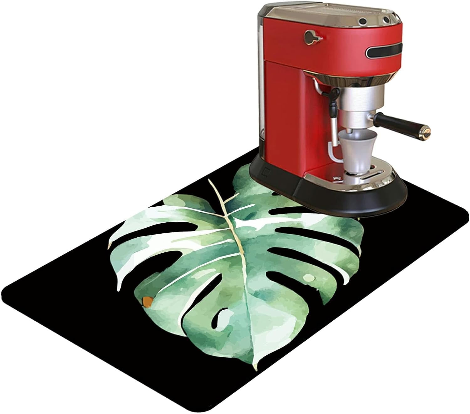 Coffee Mat Coffee Bar Mat 12"x19" Hide Stain Absorbent Rubber Backed ...