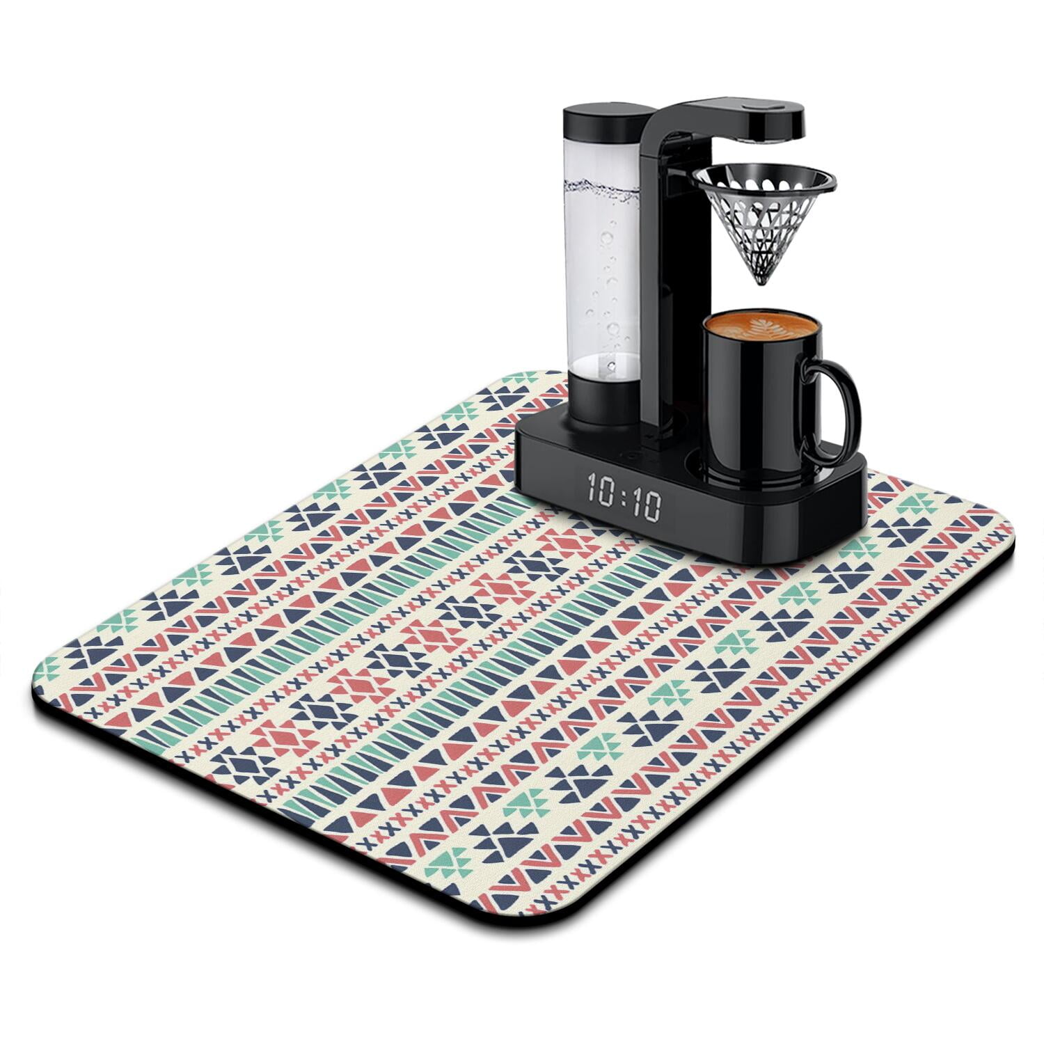 Coffee Mat with Minimalist Design - Premium Diatomite, Non-Slip & Fast ...