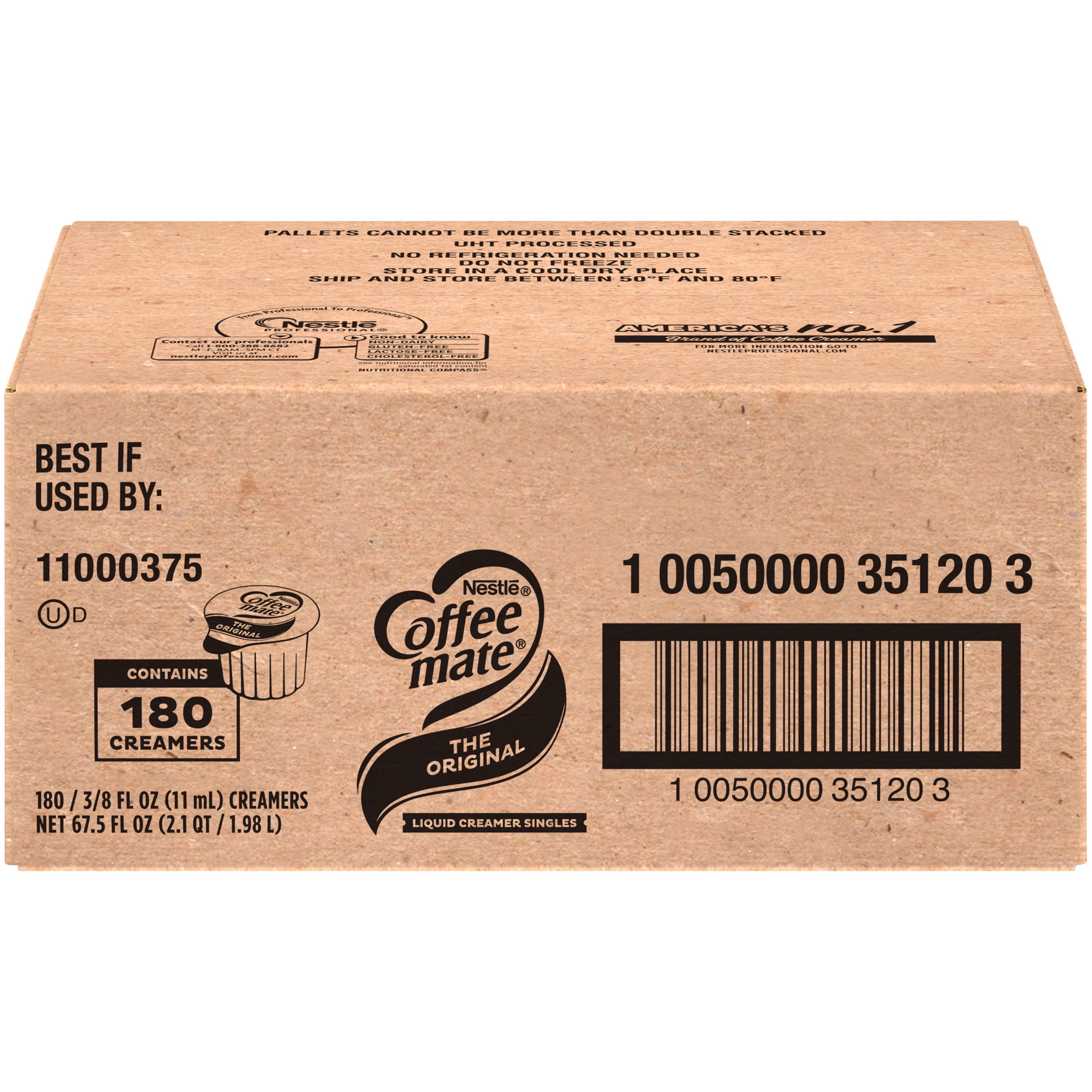 Coffeemate Coffee Creamer, Original Liquid Singles, Non-Dairy, Lactose ...