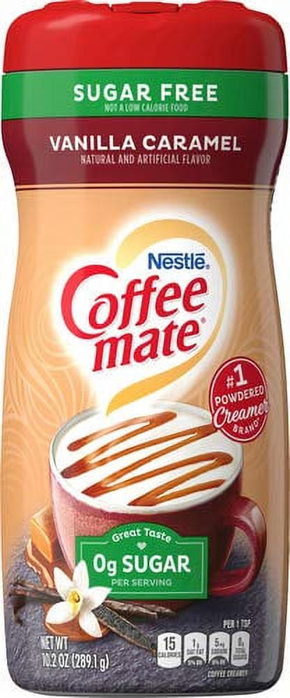 Nestl√© Coffee Mate Coffee Creamer Powder, Sugar-Free Vanilla Caramel ...