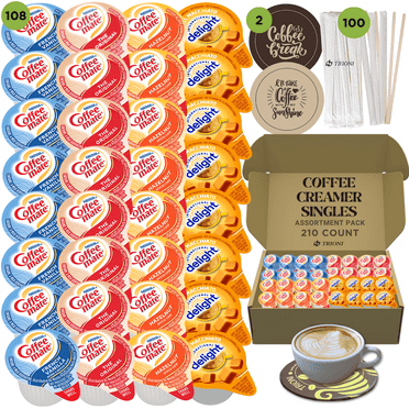 Coffee Creamer Singles Variety Pack Packaged by Vallary, International ...