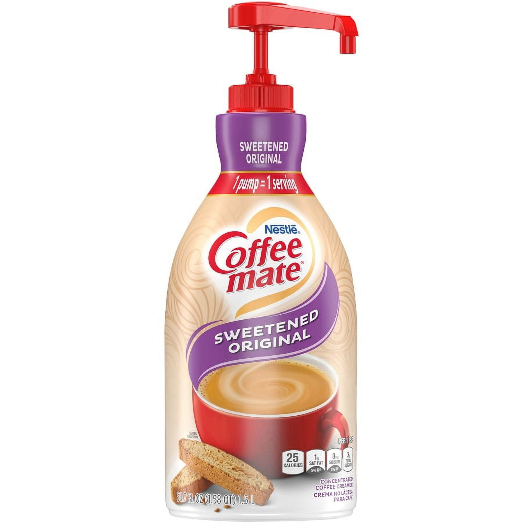 Coffee-Mate Original Sweetened Liquid Coffee Creamer, 50.7 fl. oz ...