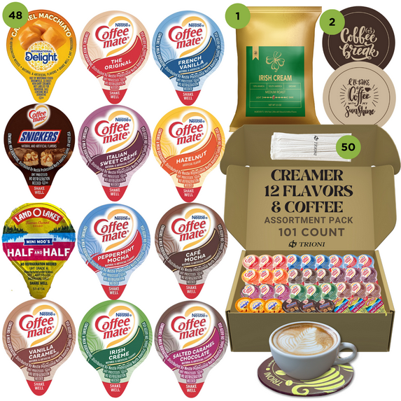 Coffee Mate Coffee Creamer Singles, Irish Cream Coffee Packets ...