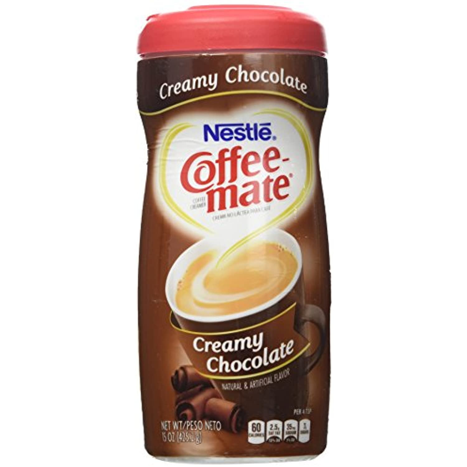Coffee-Mate, Creamy Chocolate Powdered Coffee Creamer, 15 Ounce (Pack ...