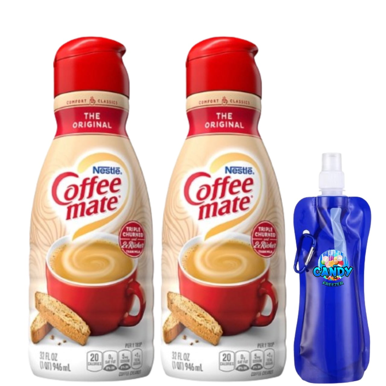 Coffee-Mate Liquid Coffee Creamer Two 32 fl oz. of Creamy Smooth ...
