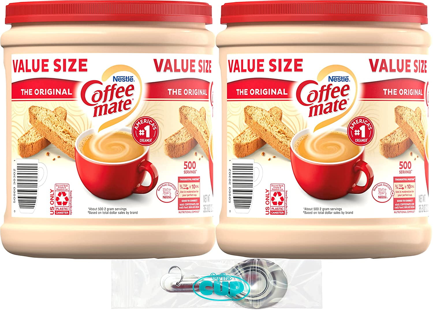 Coffee Mate Original Powder Creamer, 35.3 Oz Canister (Pack Of 2) With ...