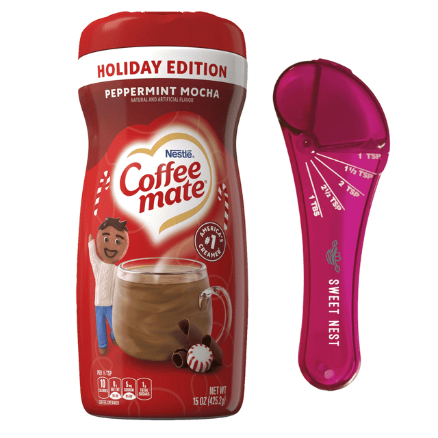 Coffee Mate Peppermint Mocha Powdered Creamer with Sweet Nest ...