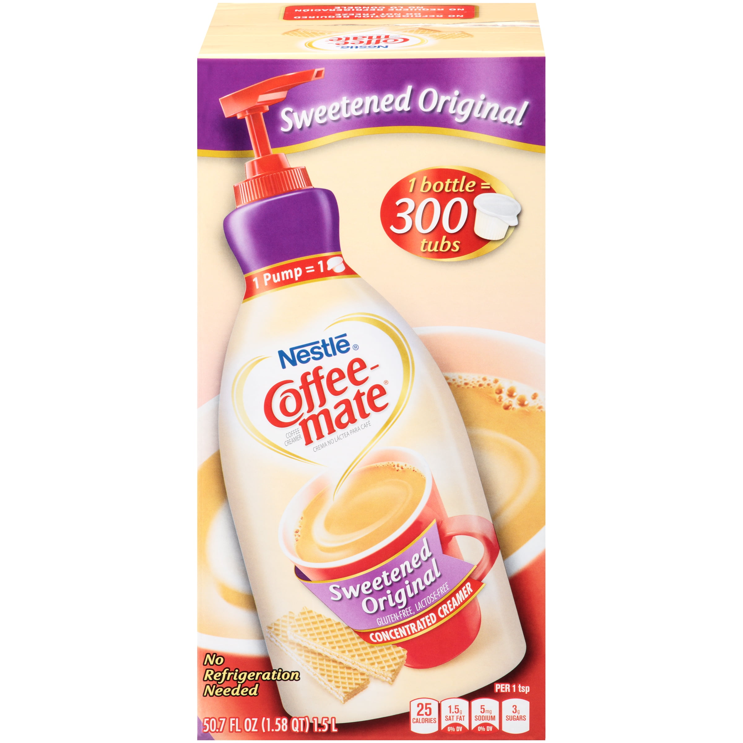 Nestle Coffee Mate Liquid Concentrate Creamer, Sweetened Original ...