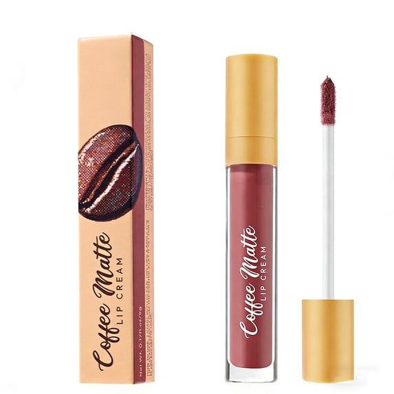 Coffee Matte Lip Gloss with Smooth Matte Finish, Long-Lasting ...