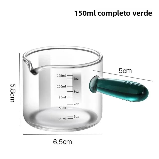 Coffee Measuring Cup with Hand and Transparent Scale 60/125ml Milk Toy ...