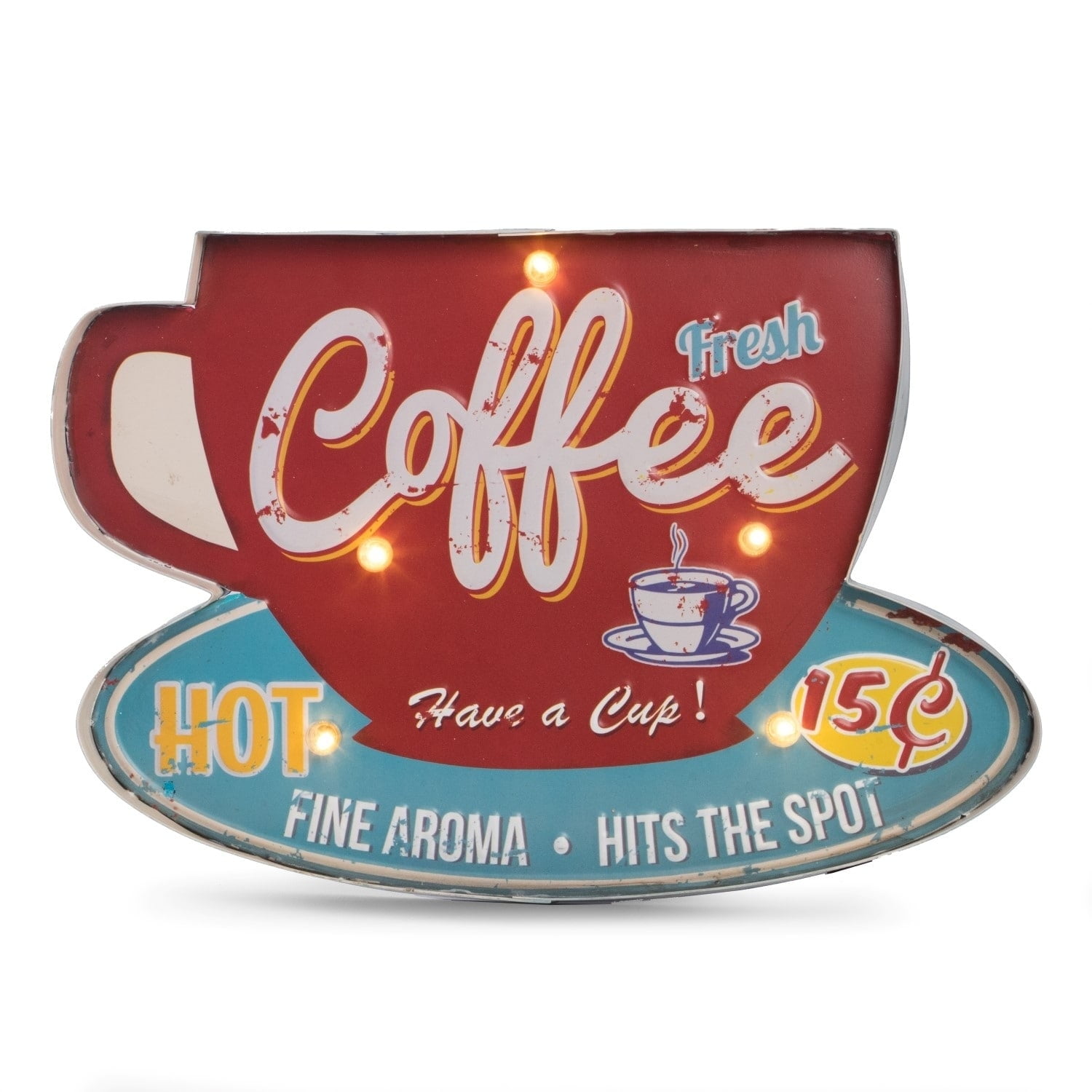 "Coffee" Metal Sign - Walmart.com
