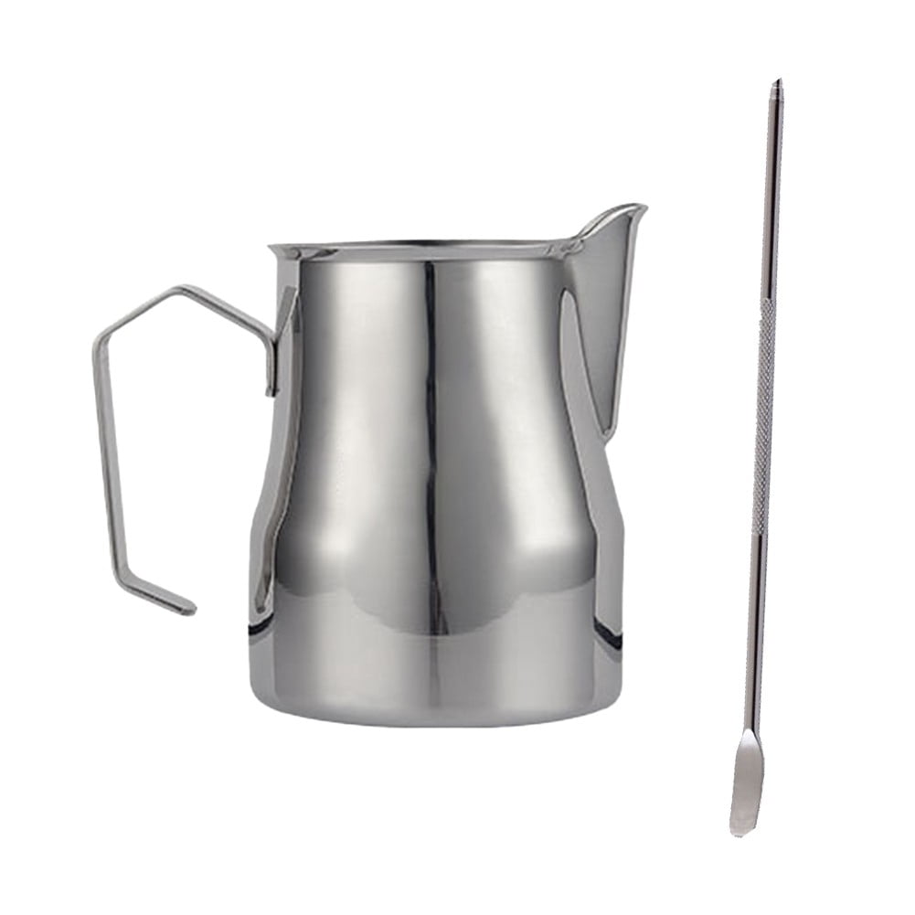 Coffee Milk Frothing Pitcher 450ml Espresso Steaming Pitcher Stainless ...
