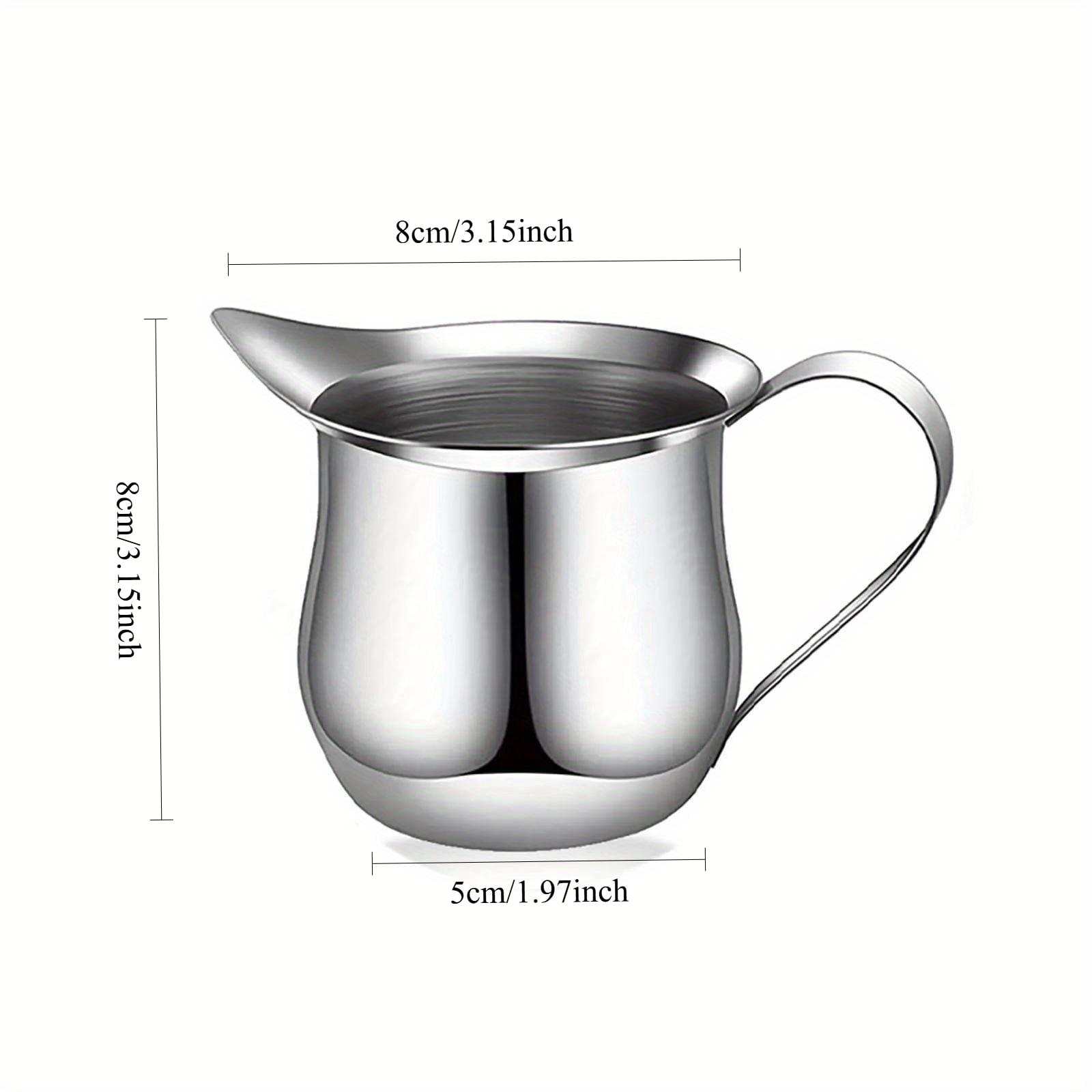 Coffee Milk Frothing Pitcher Cup Stainless Steel Espresso Creamer ...