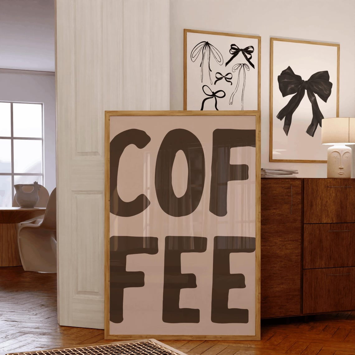 Coffee Morning Club, Cafe Bar Typography, Coffe Brown Print, Coffee ...