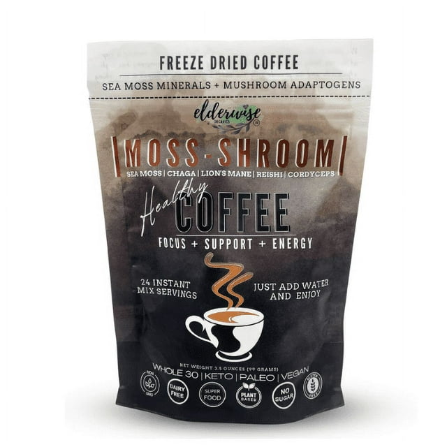 Moss-Shroom Superfood Coffee Blend: Freeze Dried Instant Coffee with ...