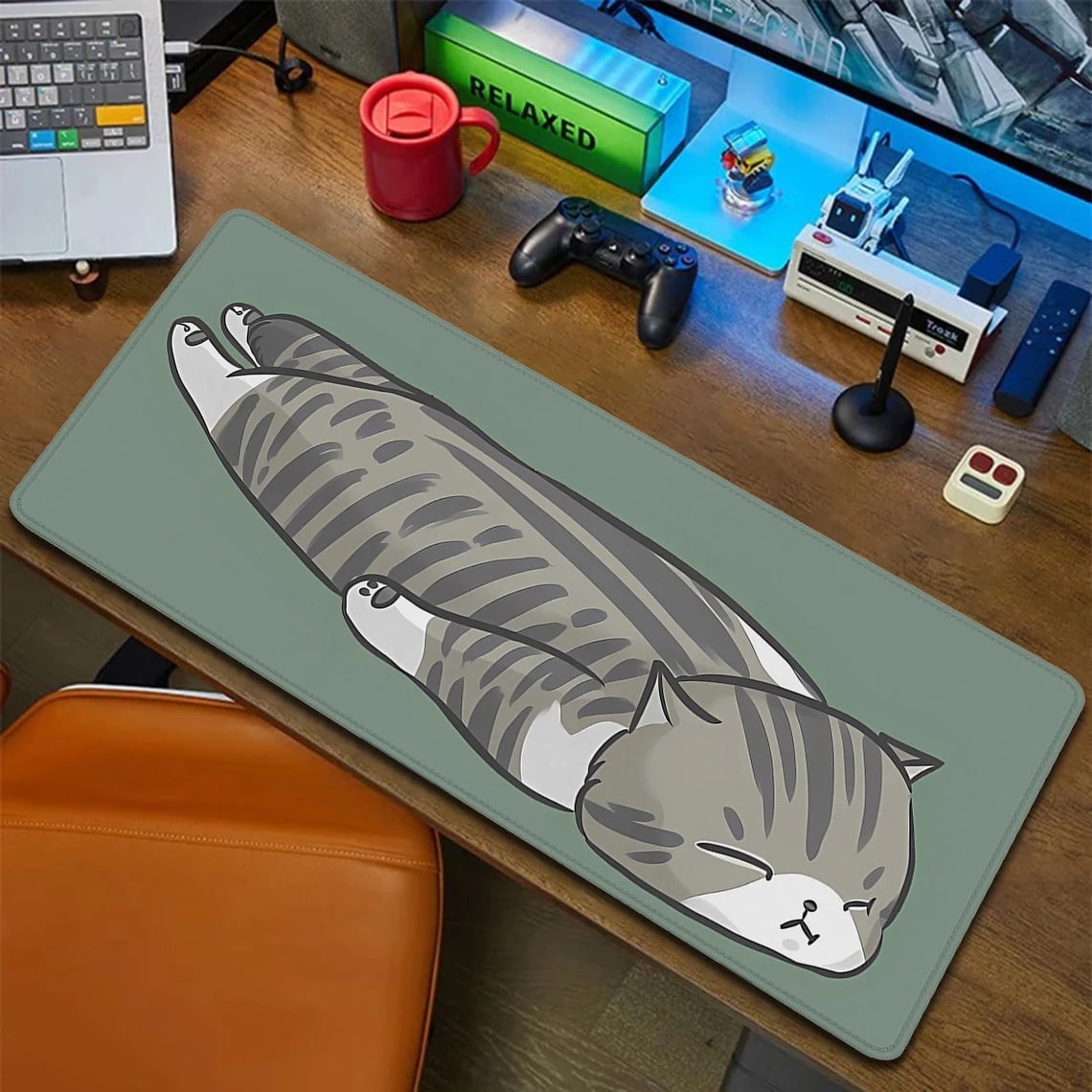 Coffee Mouse Pad Cute Cat Desk Mat Laptop Pad Carpet Anime Xxl Mousepad ...