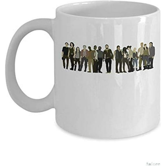 Coffee Mug 11oz-Coffee k Reusable Cups The Walking Dead Cast Cup (White ...