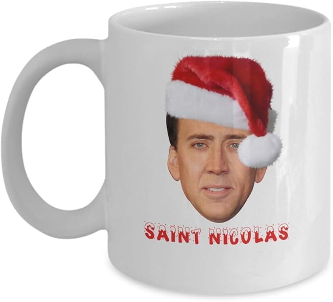 Coffee Mug for Best Gifts Nicolas Cage Saint Nicolas Christmas Coffee ...