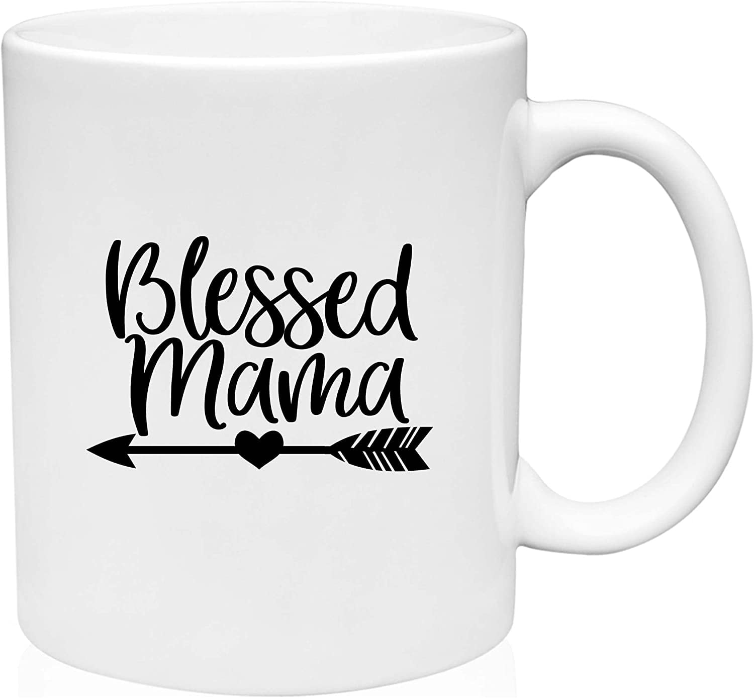 Coffee Mug Blessed Mama Cute Mother Arrow Heart Mother Life Children ...