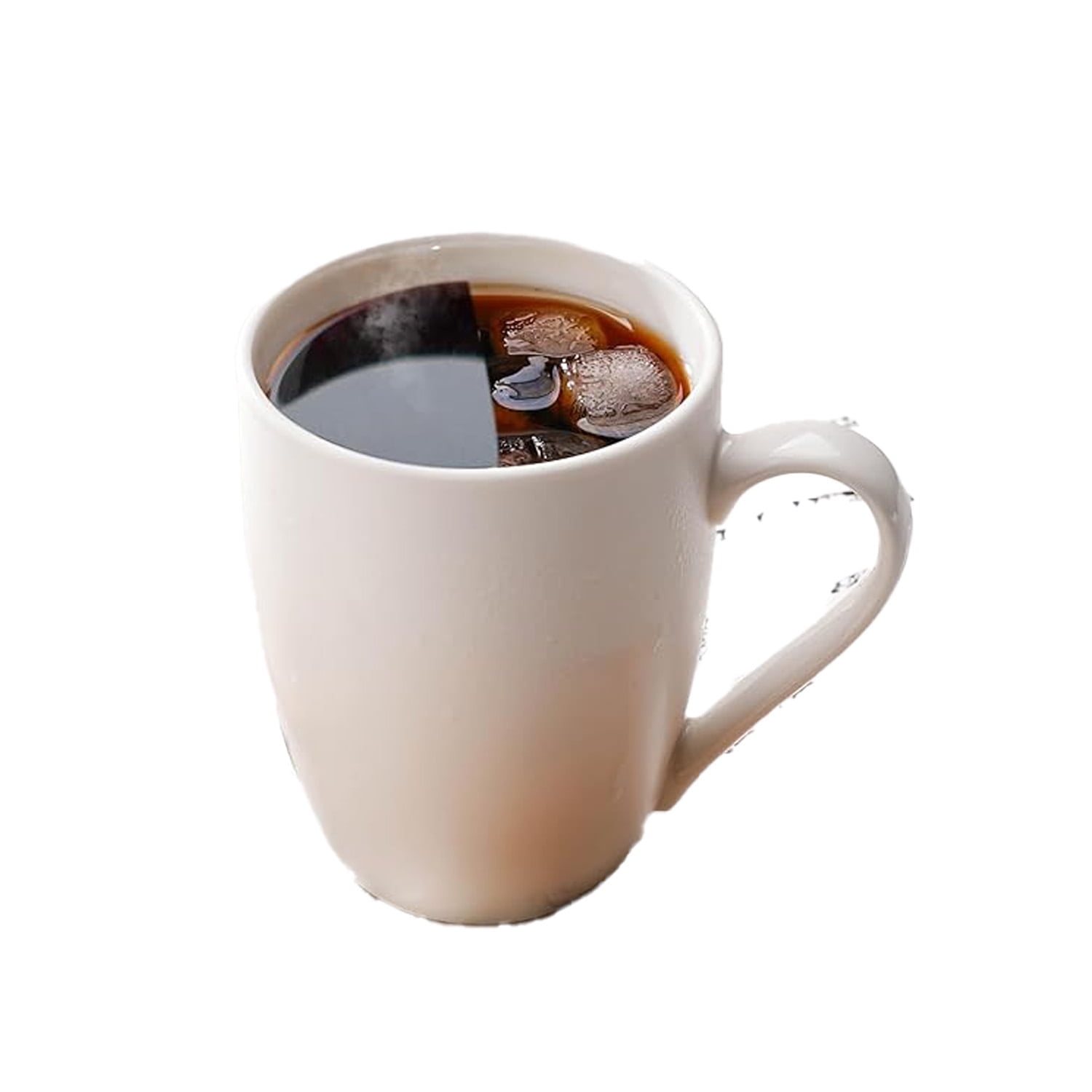 Coffee Mug Ceramic, Large Coffee Cups Ceramic Set of 2, 12 OZ White ...