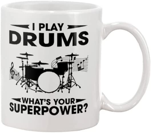 Coffee Mug For Drummer From Friends Drummer Gifts For Him I Play Drums ...