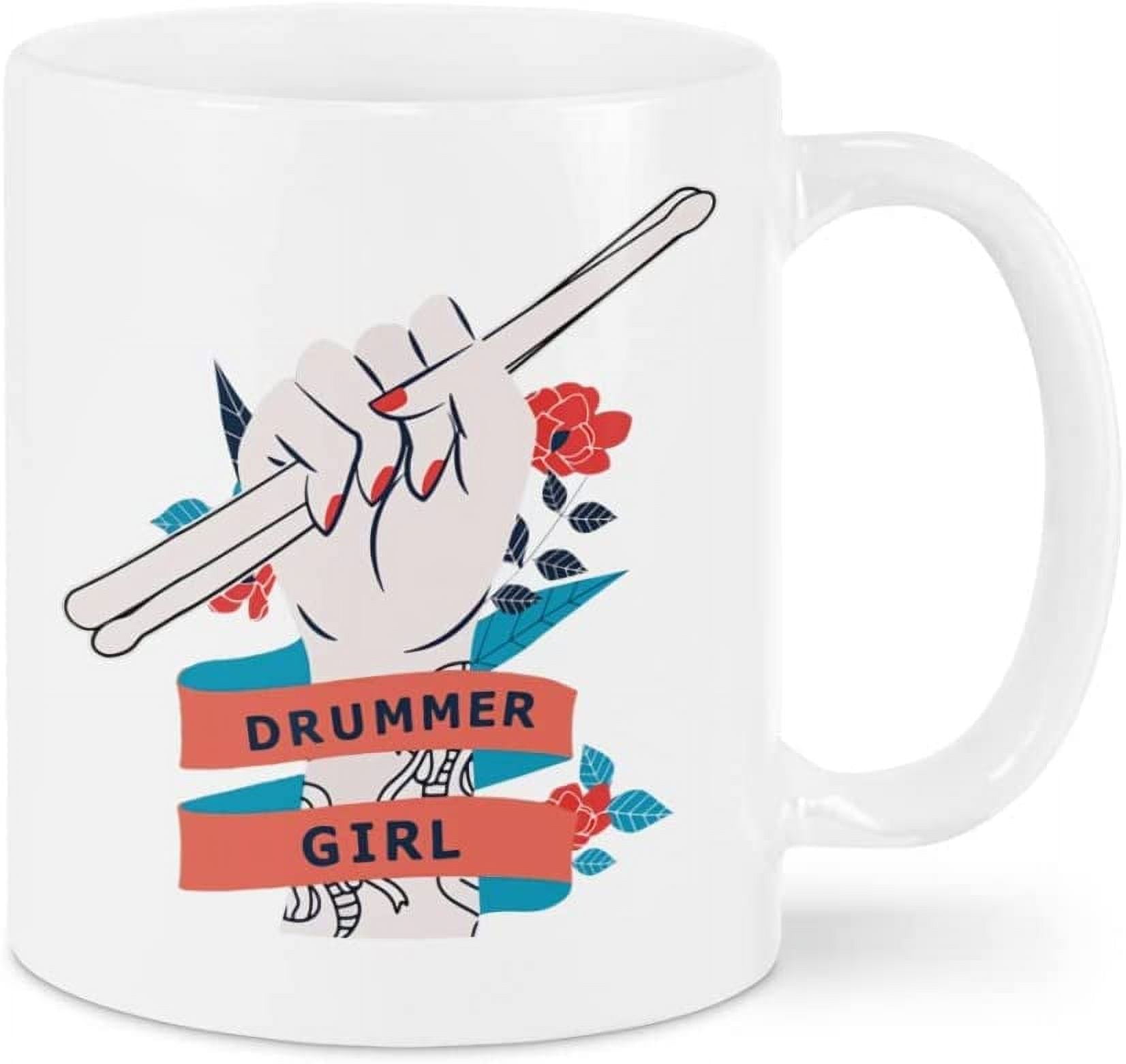 Coffee Mug For Drummer Mom Dad From Family Friends Drummer Gifts For ...