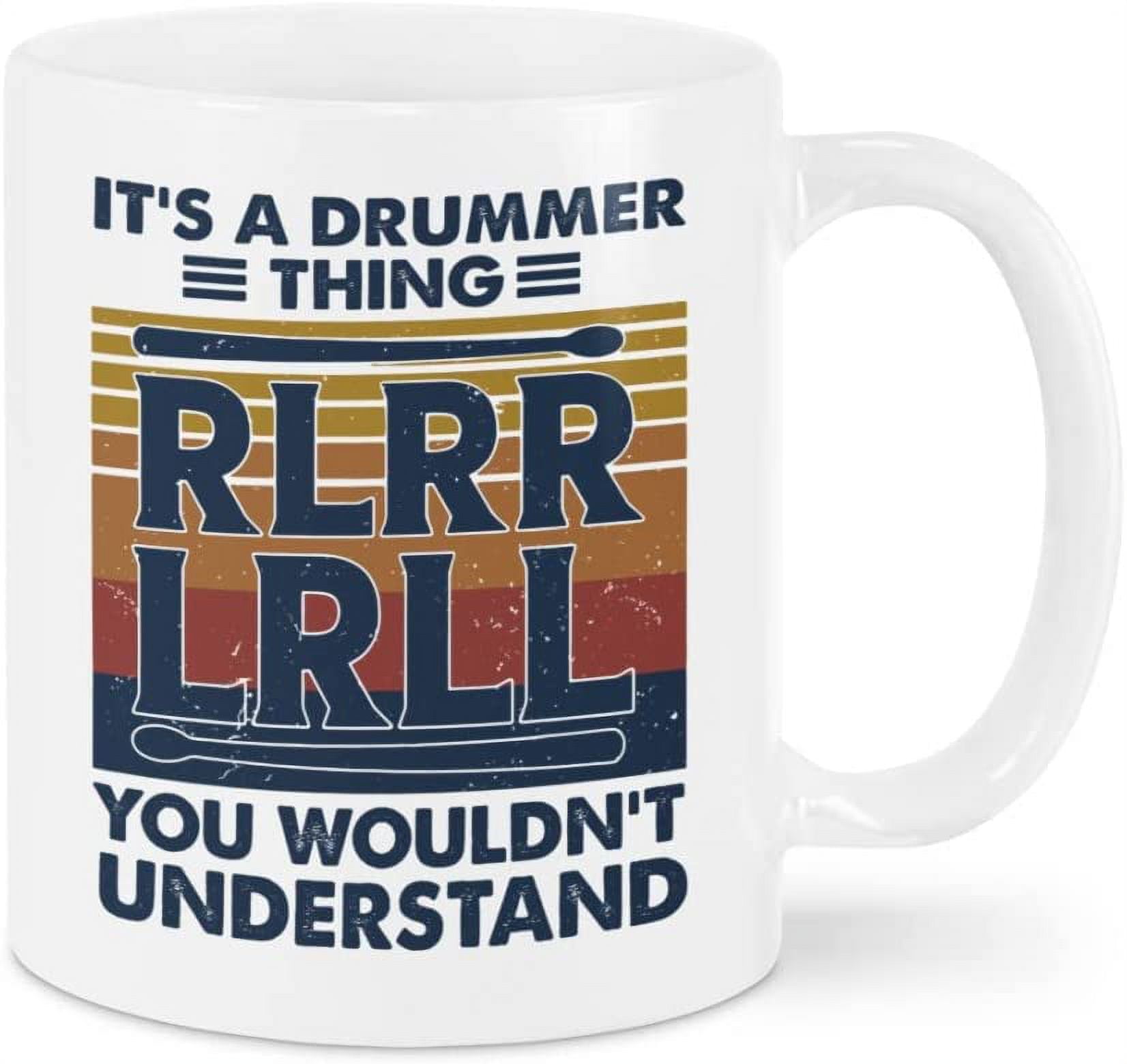Coffee Mug For Drummer Mom Dad From Family Friends Drummer Gifts For ...