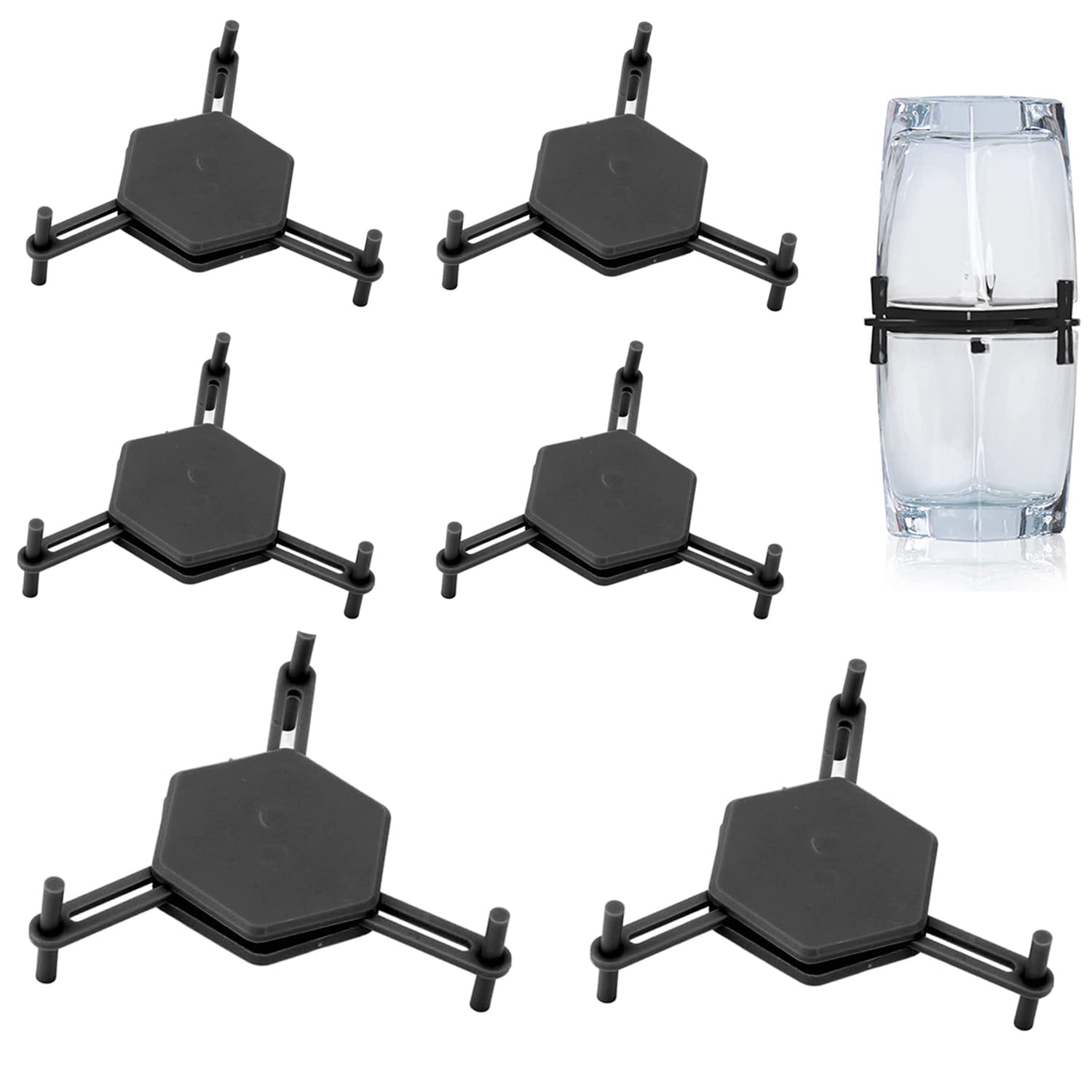 JOWNEEL Adjustable Coffee Cup Organizer, Space-Saving Hexagonal ABS ...