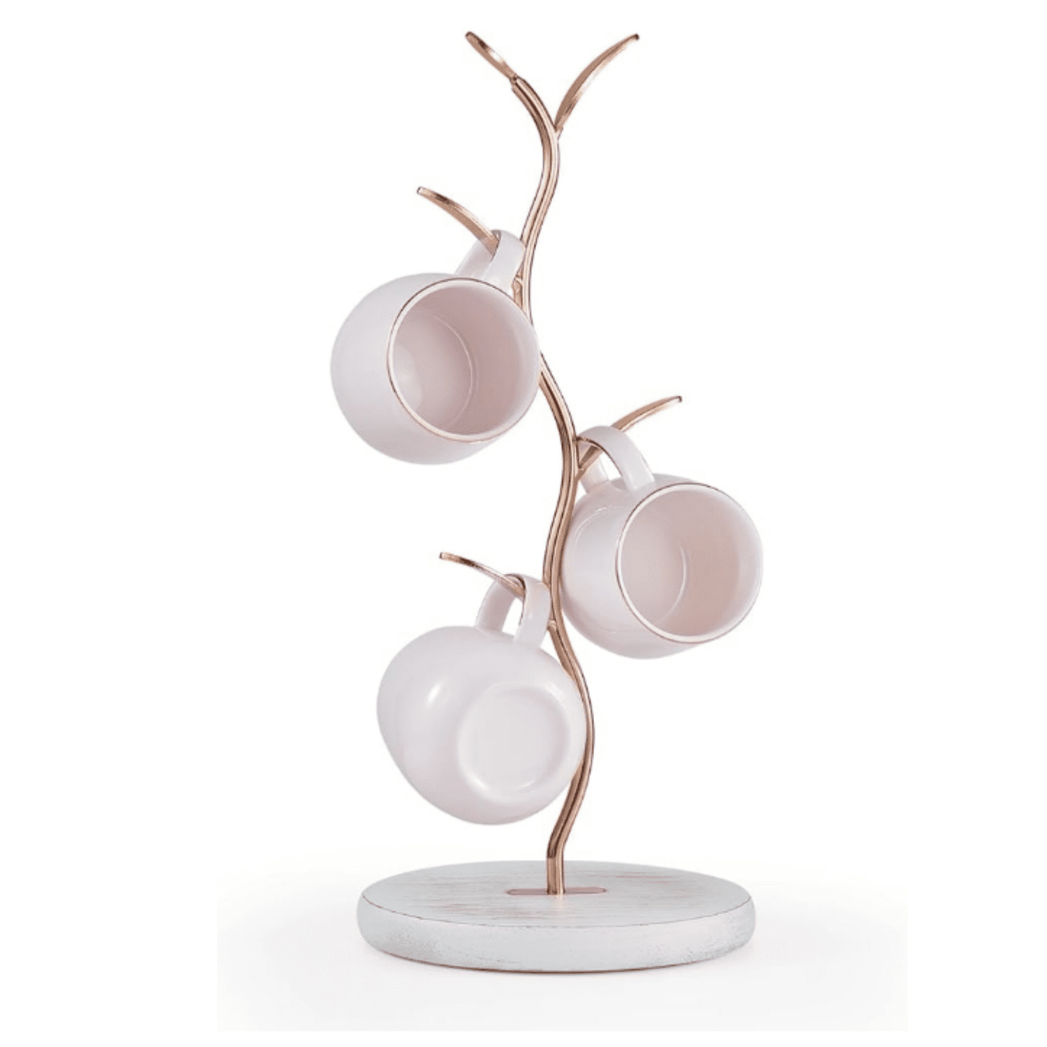 Coffee Mug Holder,Mug Rack Countertop,Leaf Shaped Mug Tree for Counter ...