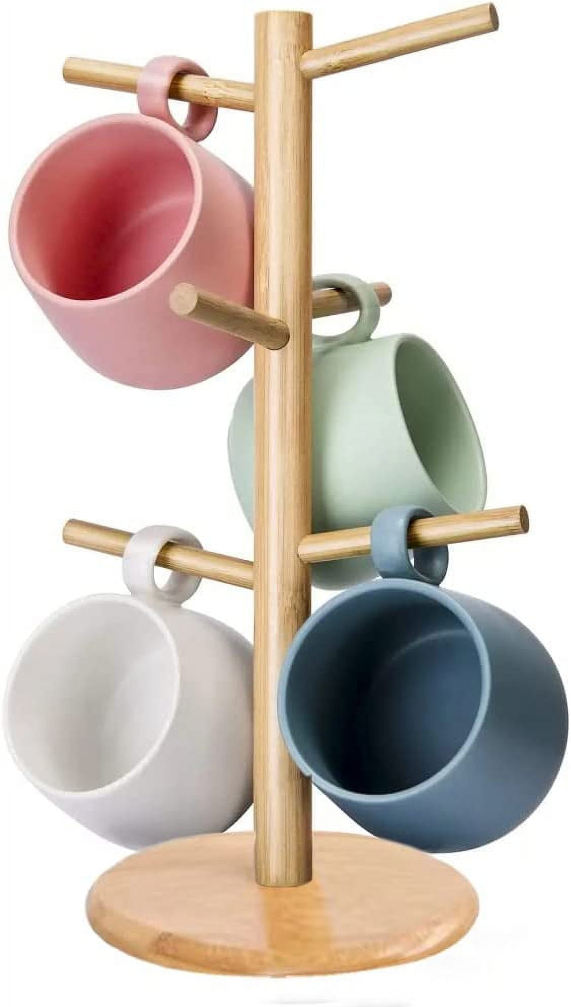 Coffee Mug Holder, Mug Tree with 6 Hooks, Coffee Cup Holder for ...