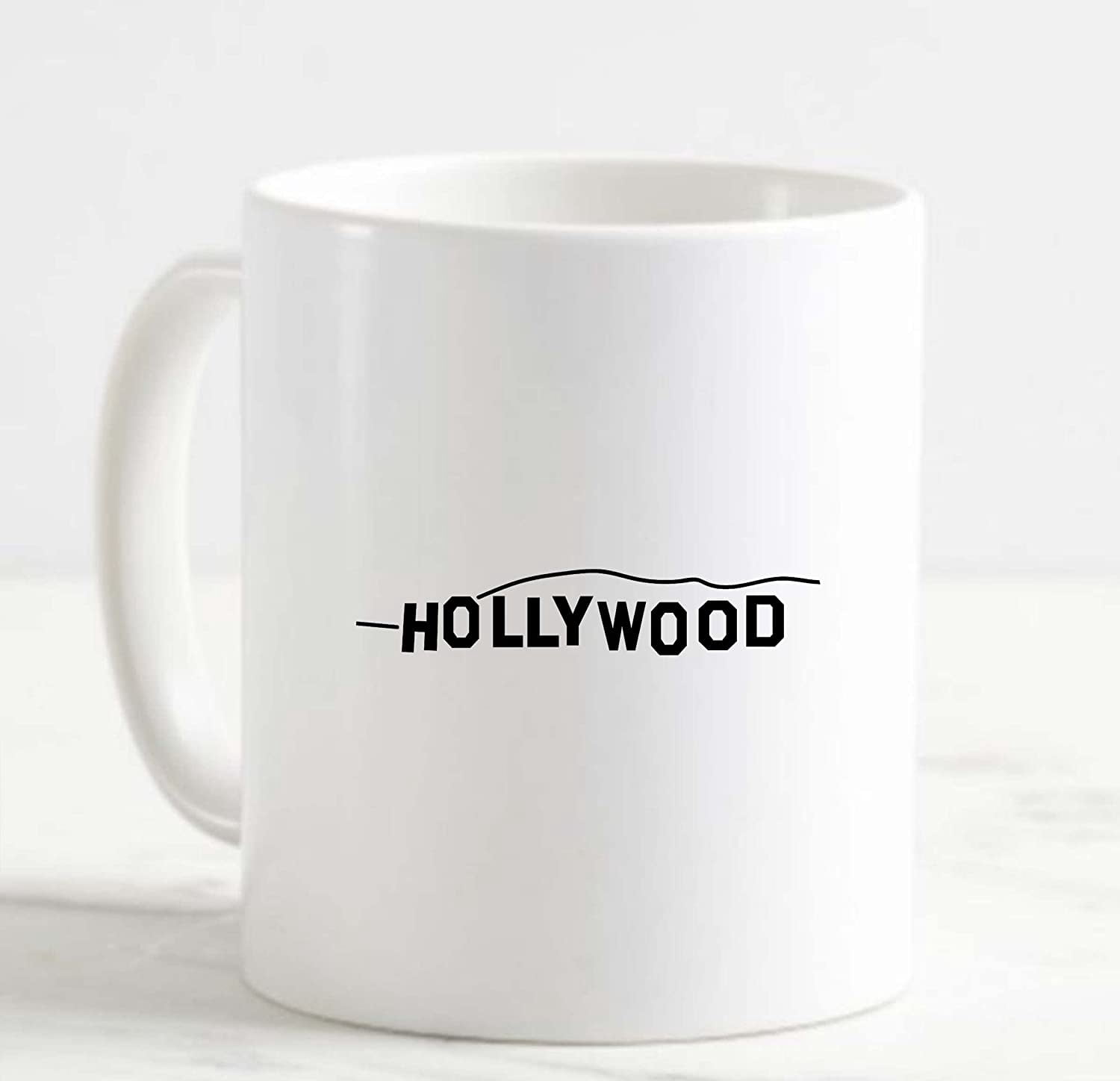 Coffee Mug Hollywood Sign California Famous Destiny White Cup Funny ...