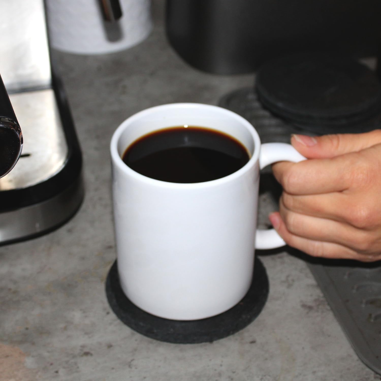 Coffee Mug, Lightweight Bright Porcelain Tea Cups with Handle, for Oven ...