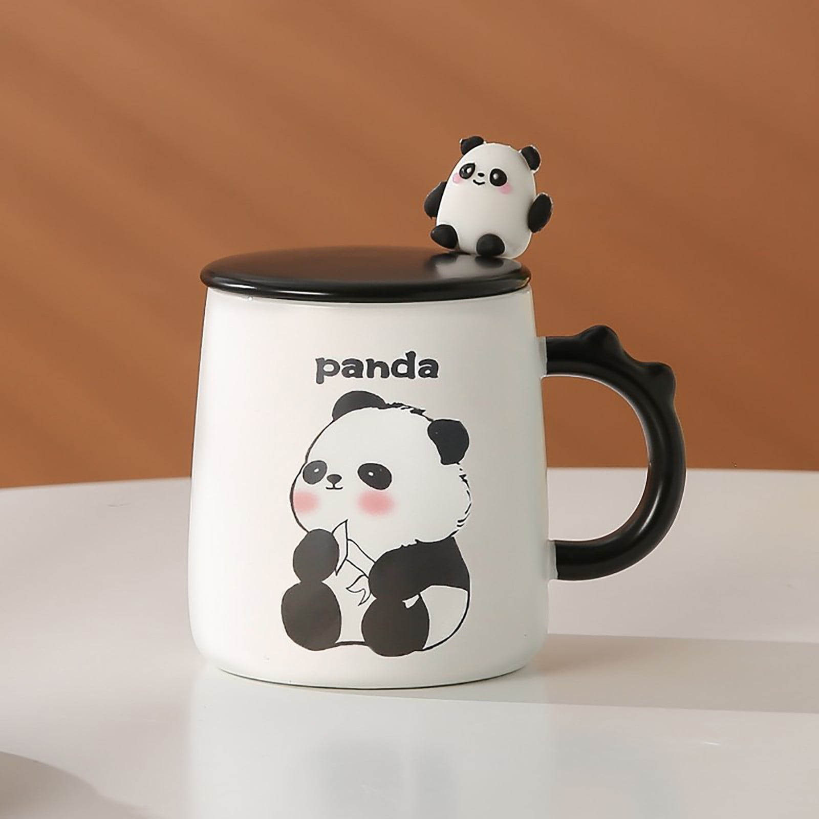 Coffee Mug Novelty Panda Coffee Mug Gift Set White Ceramic Coffee Cup ...