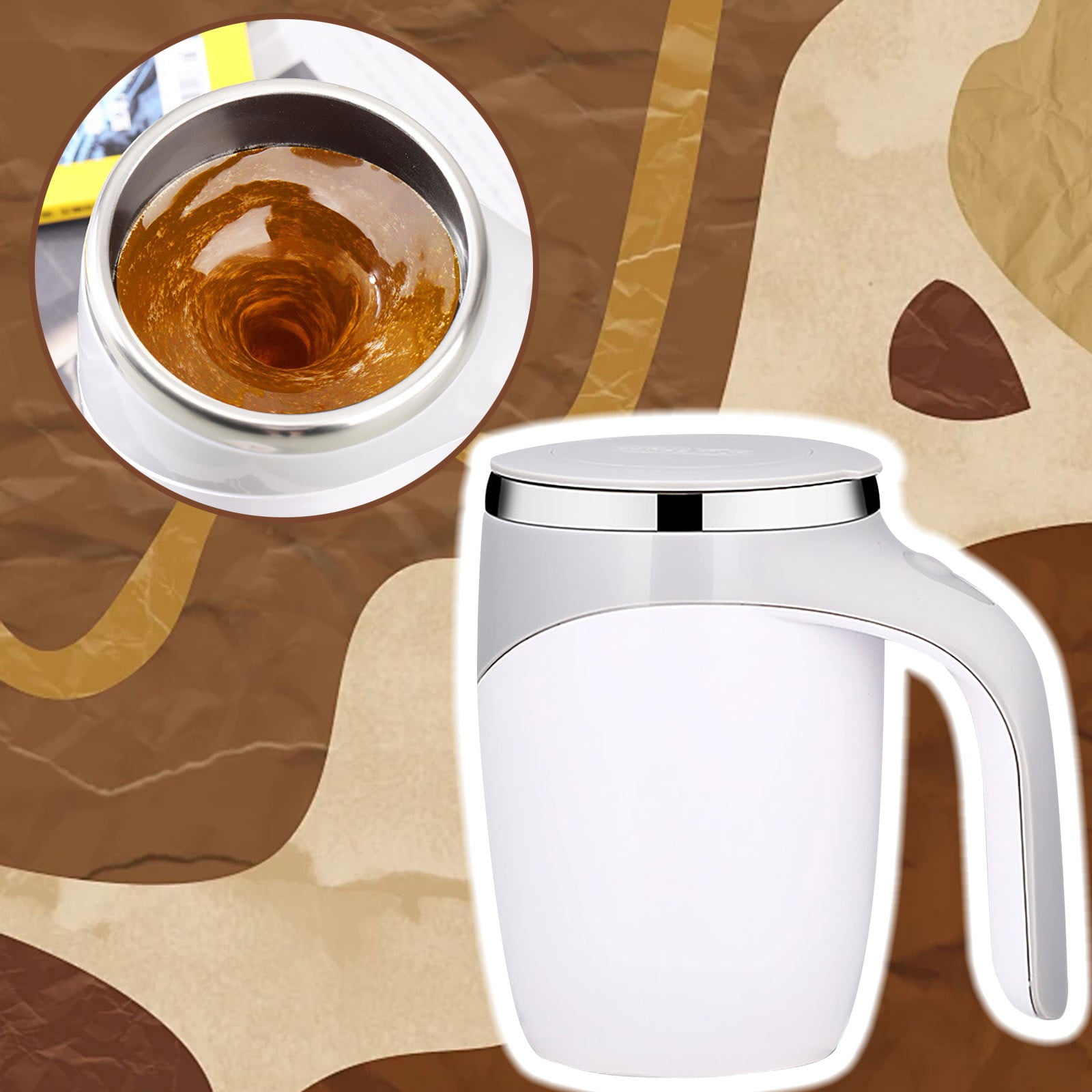 Coffee Mug Self Stirring Mug Rechargeable Automatic Coffee Mug Rotating ...