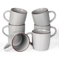 Coffee Mug Set 6 Pack 13 oz Ceramic Cups with Handle for Coffee Tea ...