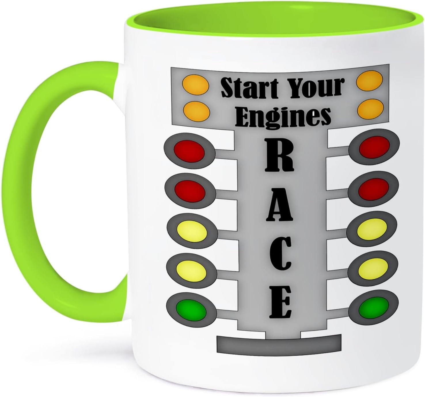 Coffee Mug, Size - 15oz - Car Race Start Your Engine Sign Car Racing ...