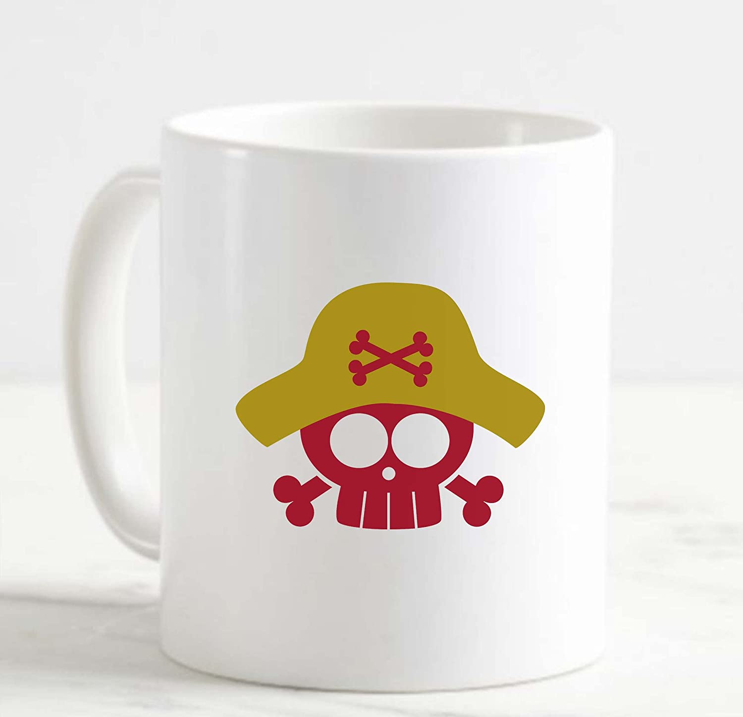 Coffee Mug Skull Wearing Pirate Hat W Crossed Bones Sea Robber Ship ...