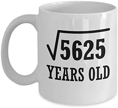Coffee Mug Square Root 5625 Coffee Mug Ceramic Custom Printed Statement ...