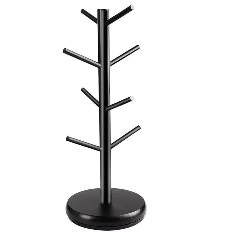 Coffee Mug Tree 360 Rotated Coffee Cup Tree with 8 Hooks Coffee Counter ...