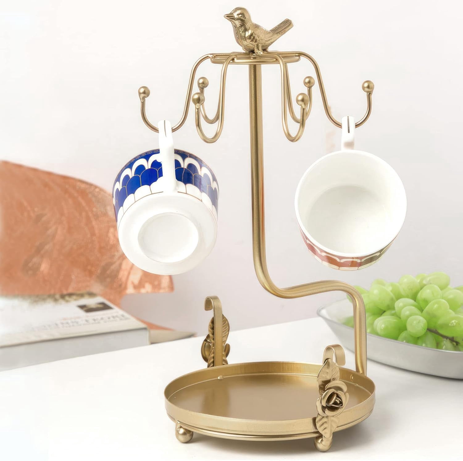 Coffee Mug Tree Holder Countertop,Tea Cup Mug Holders with Small ...