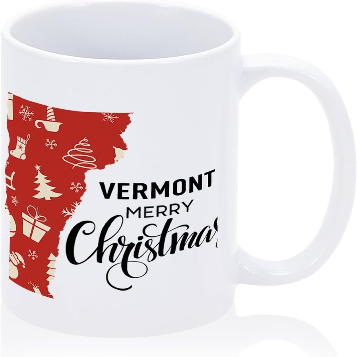 Coffee Mug Vermont Coffee Mug US State Map Ceramic Mug Pine Tree ...