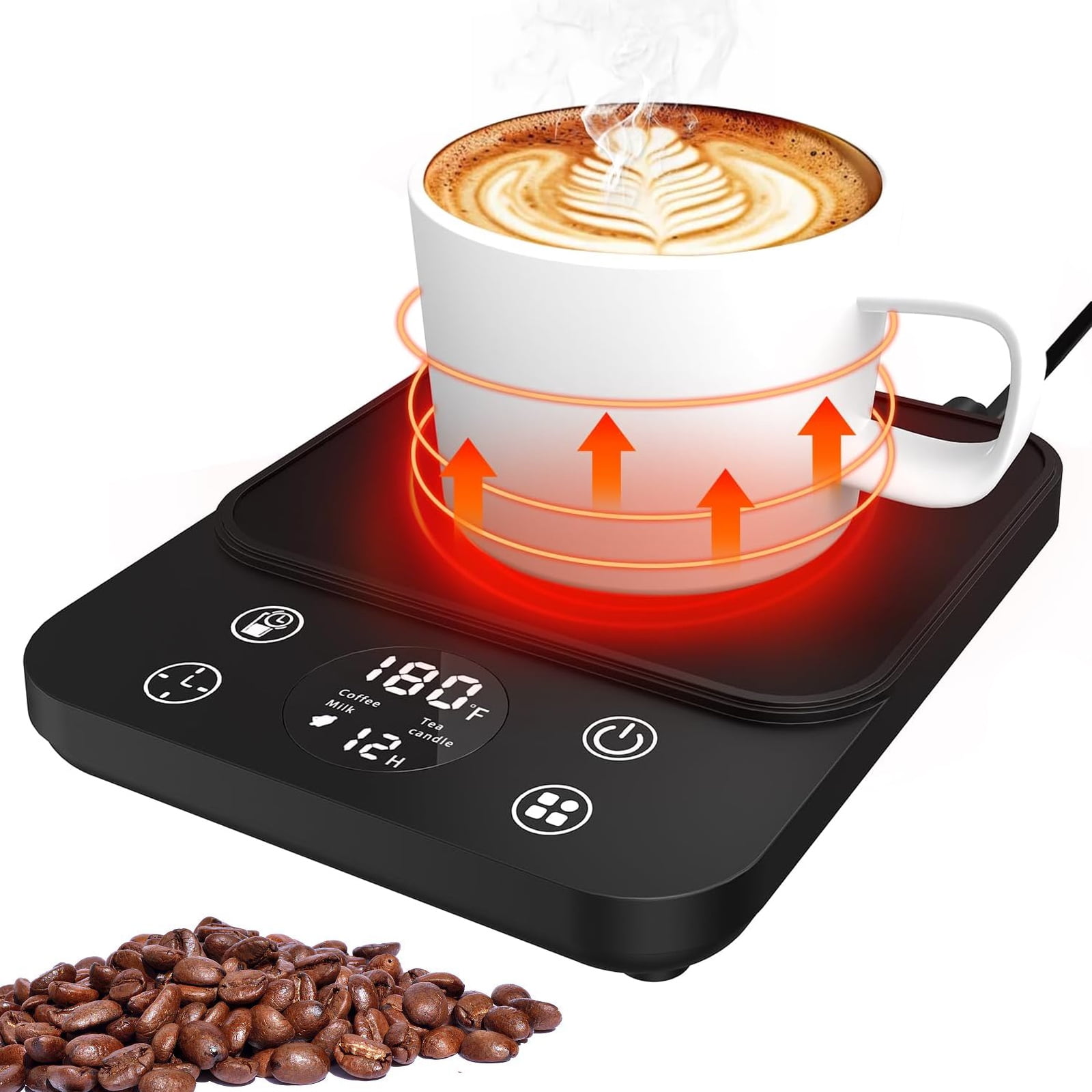 Coffee Mug Warmer for Desk, Smart Electric Coffee Warmer, 1H Drink ...
