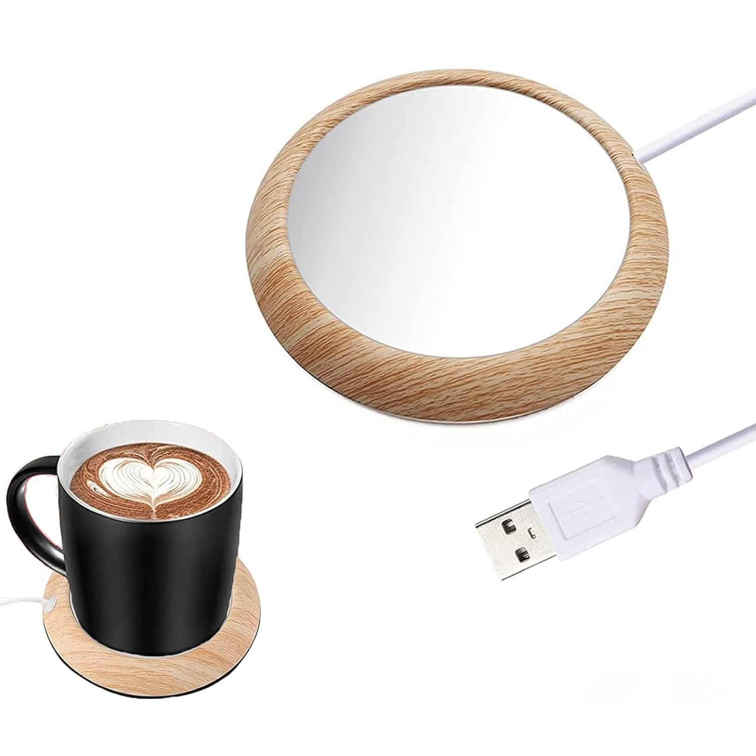 Delaman Heating Cup Pad, USB Cup Warmer Mat Office Tea Coffee Heater ...