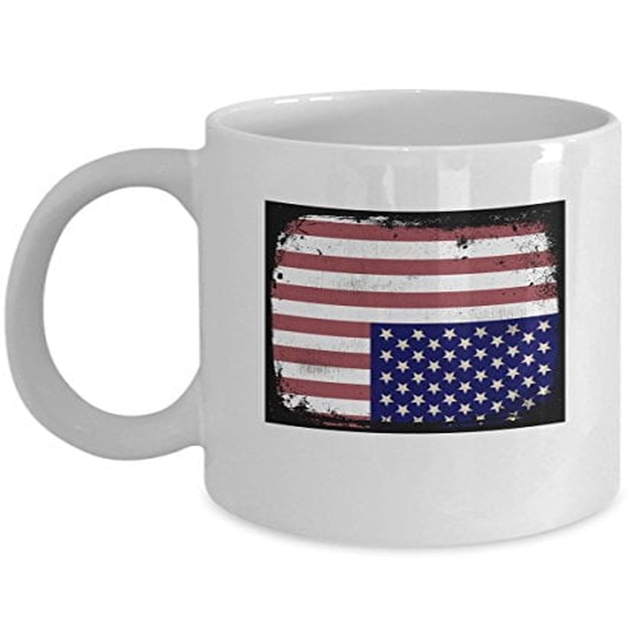 Coffee Mug with American Flag - Patriotic Gift Ideas - 11 Oz Ceramic ...