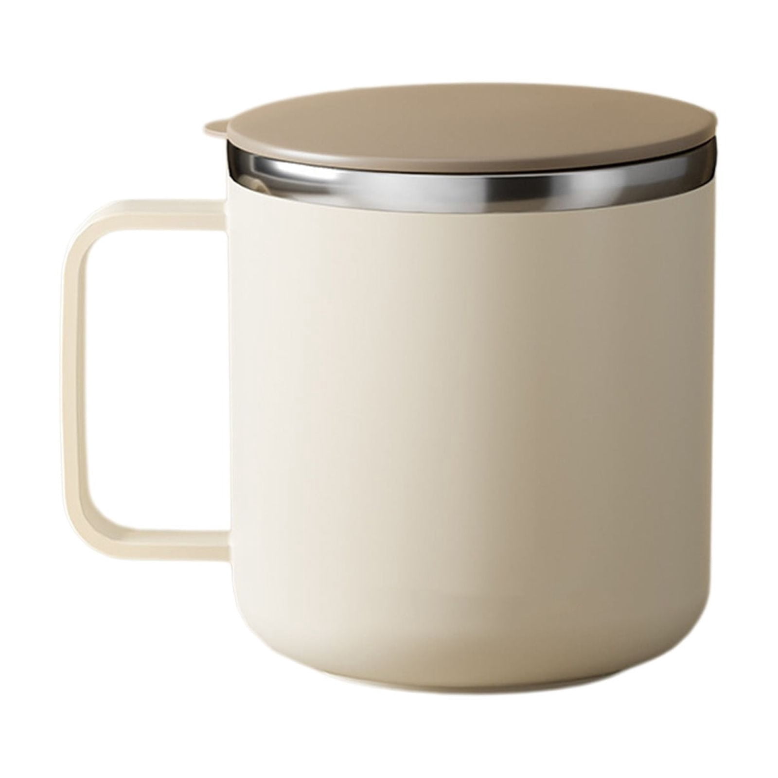 Coffee Mug with Handle, Double Wall Stainless Steel Insulated Lowball ...